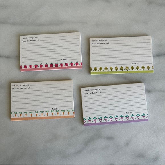 Vintage | Kitchen | Vintage 8s Kitchen Recipe Cards Cottagecore ...